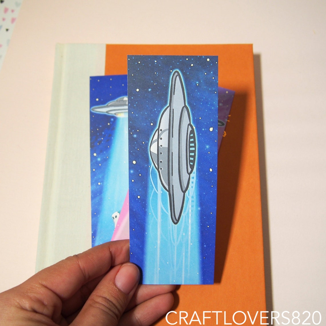 Space Bookmark | Funny UFO Laminated Bookmarks | Colorful Cute ...