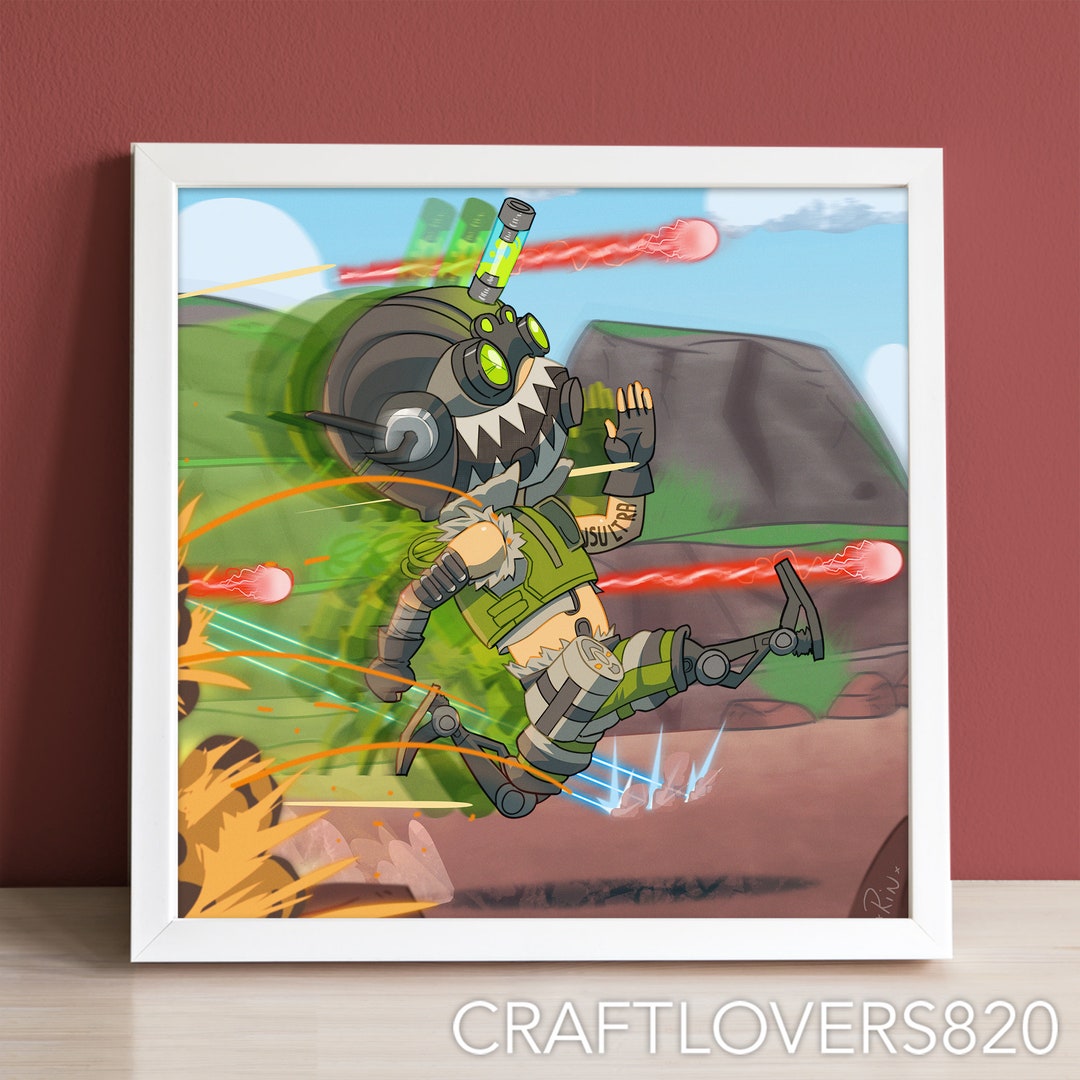 Apex Legends Inspired Chibi Octane Digital Art Print Octane - Etsy