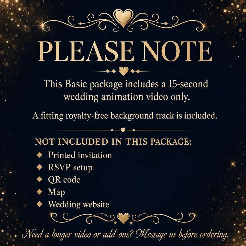 Custom Wedding Animation Video From Photos, 15-second MP4 Invite - Etsy ...