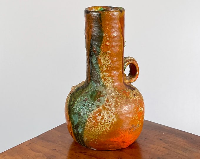 Claudio Pulli Pottery Vase, 1970s Italian Pottery Sardinia, Fine Art ...