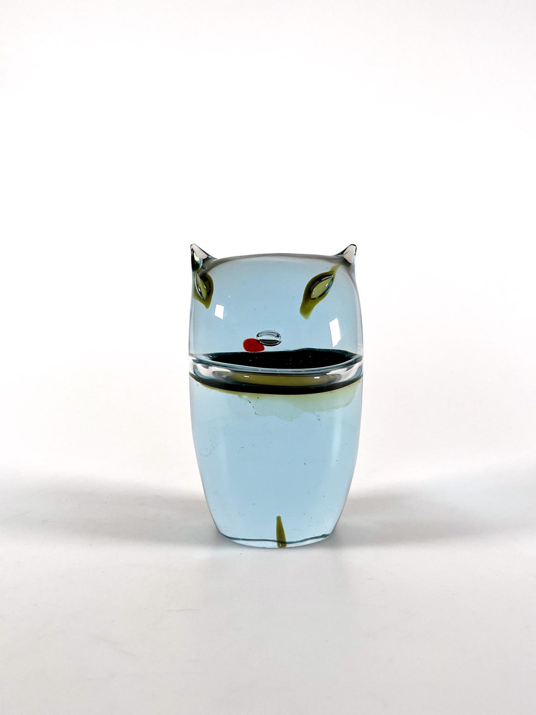 Vintage Murano Cenedese Owl Cat Figurine Antonio Da Ros Italy 1960s ...