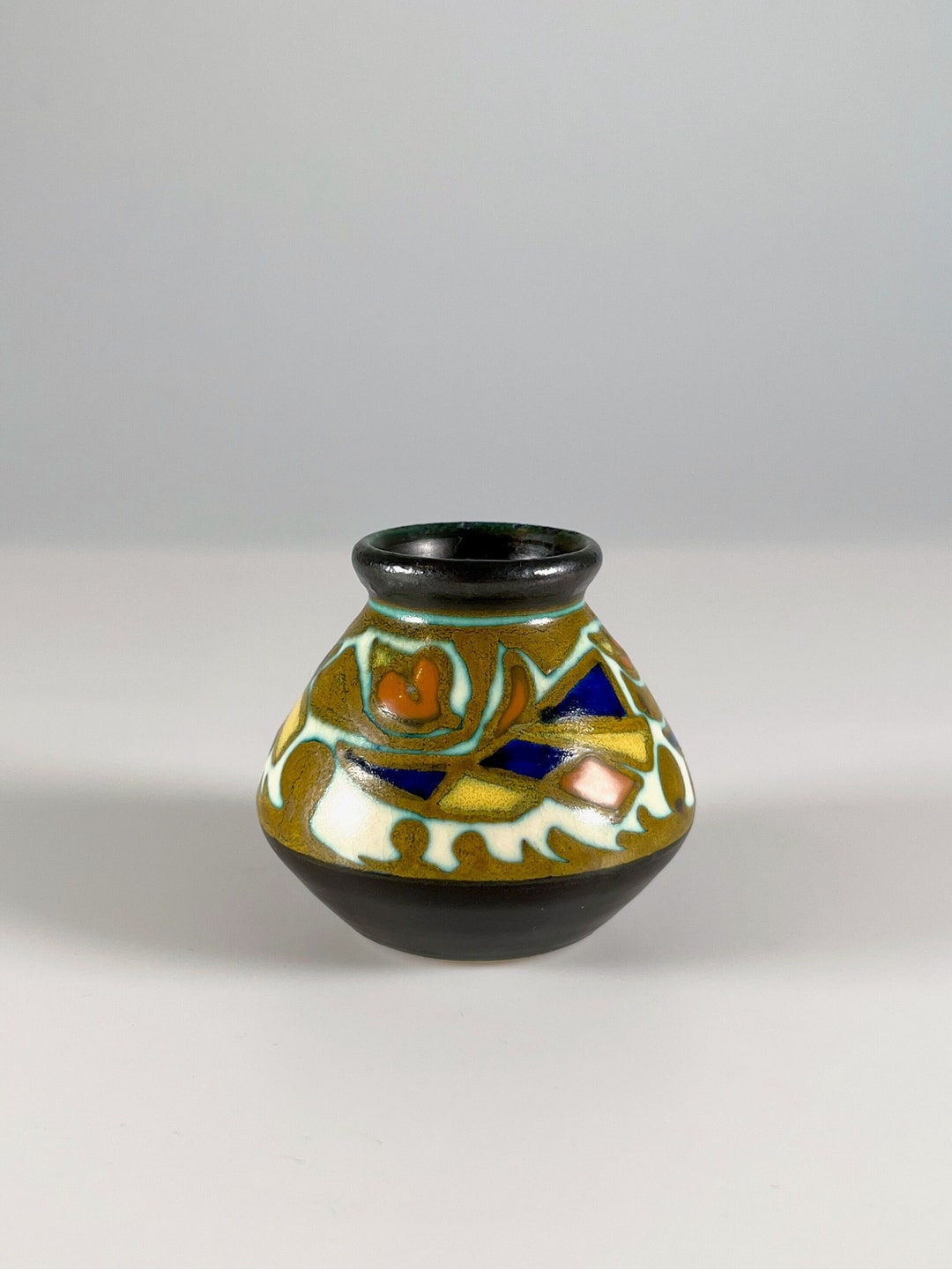 Antique 1920s PZH Rembrandt Pottery Gouda Miniature Vase Art - Etsy