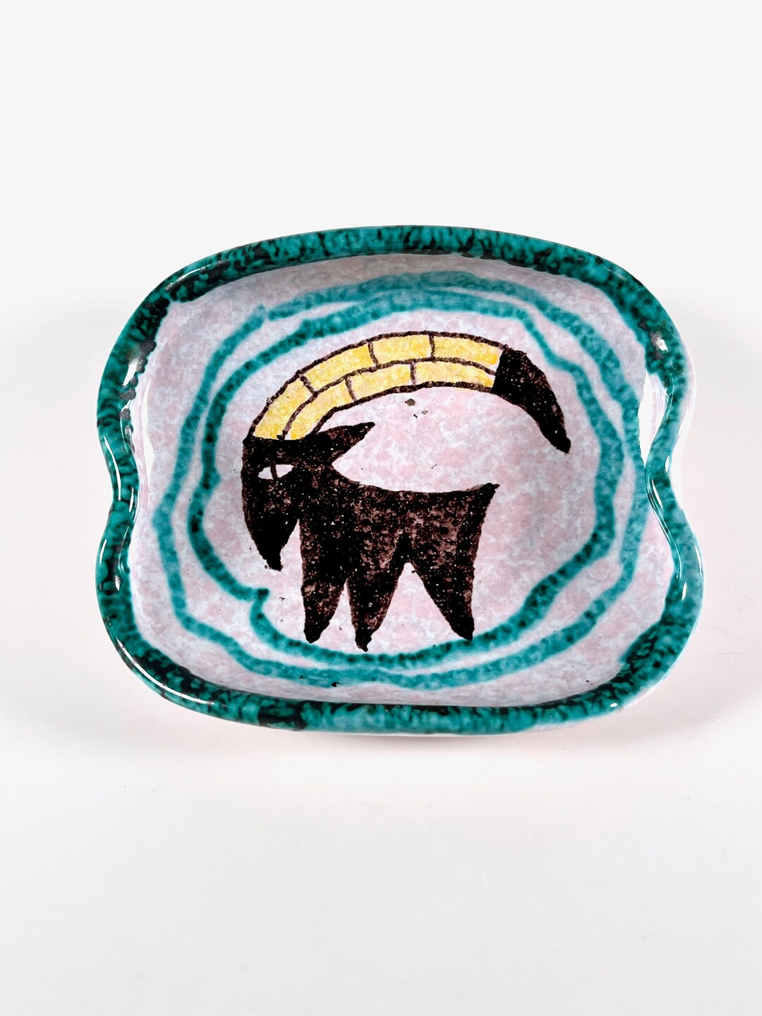 Fratelli Fanciullacci Goat Bowl Italian Pottery Dish 1960s Midcentury ...