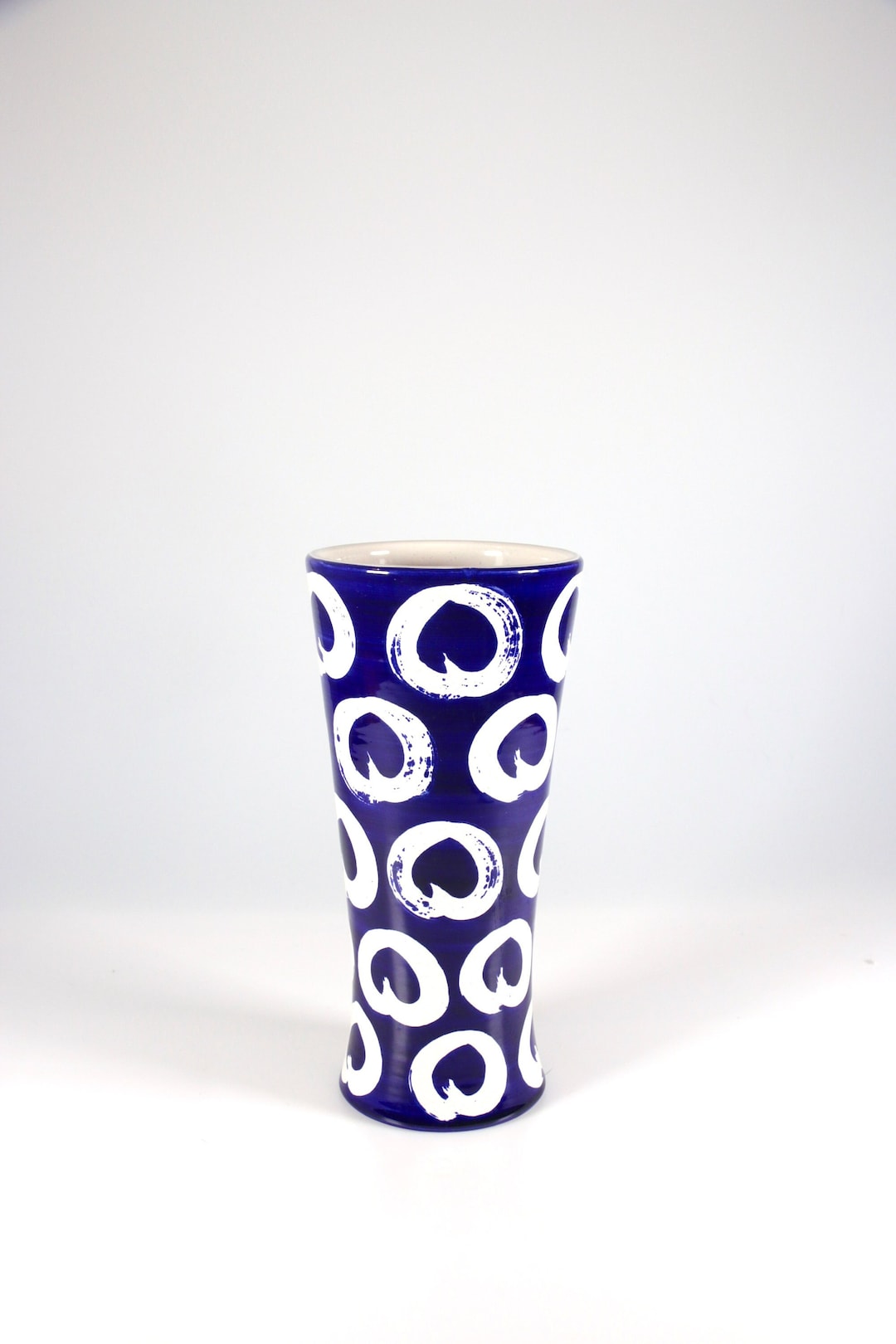 Vintage Bitossi Flavia Montelupo Pottery Vase 1980s Graphic Minimalist ...