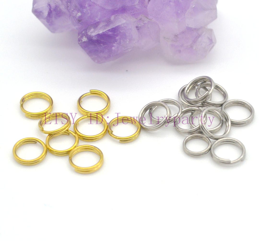 100pcs Double Jump Rings, Double Loop Split Jump Rings Wholesale, Link ...