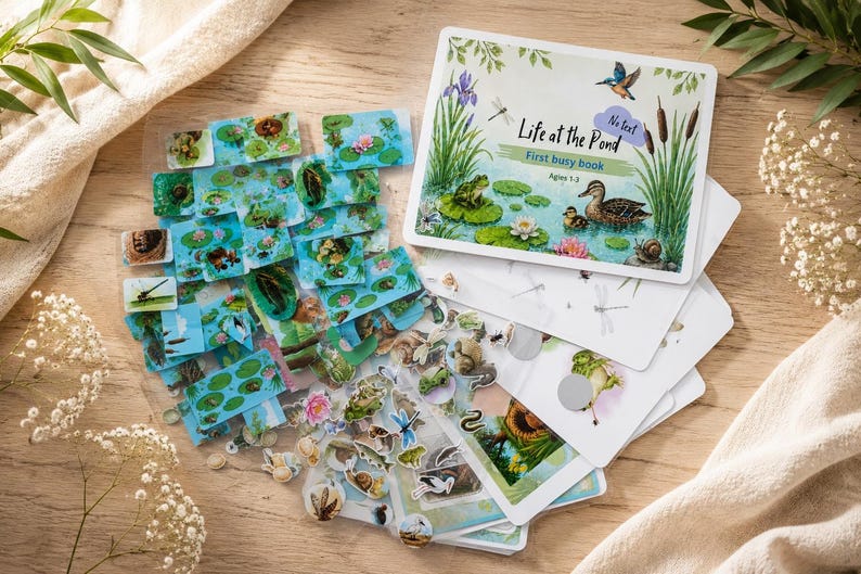 Life at the Pond Activity Toddler Book - Semi-finished (printed ...