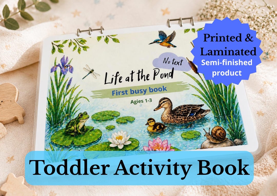 Life at the Pond Activity Toddler Book - Semi-finished (printed ...