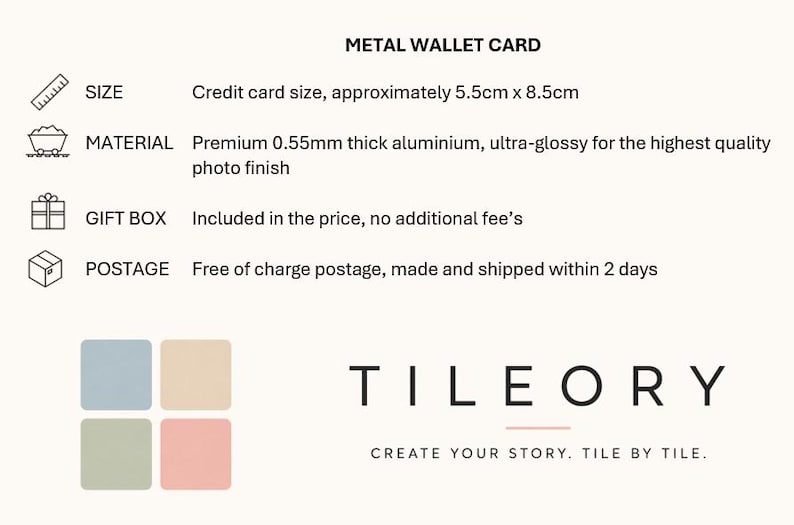 Personalised Photo Wallet Card, Custom Metal Insert Gift for Dad ...