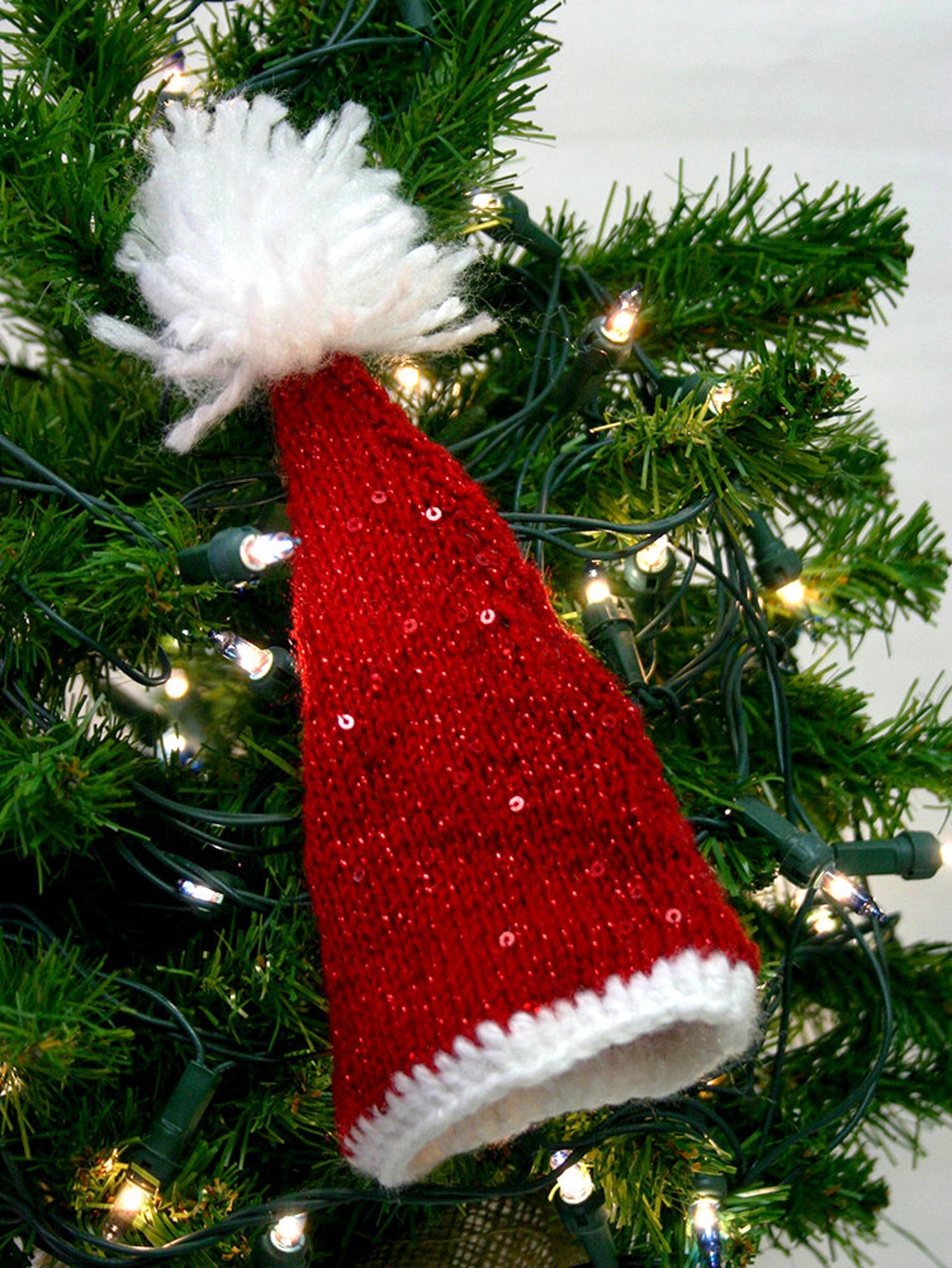 Miniature Santa Hat Small Mini Cap Sequinned Christmas | Etsy