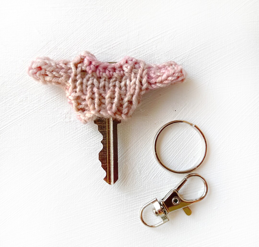 Key Sweater- 1 Inch Across Chest- Pink Tweed- Handmade Tiny Sweater ...