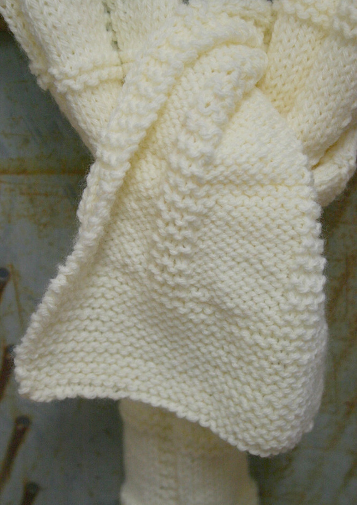 Scarf Knitting Pattern- Digital- PDF- Knit Grid Pattern- Adult Size ...