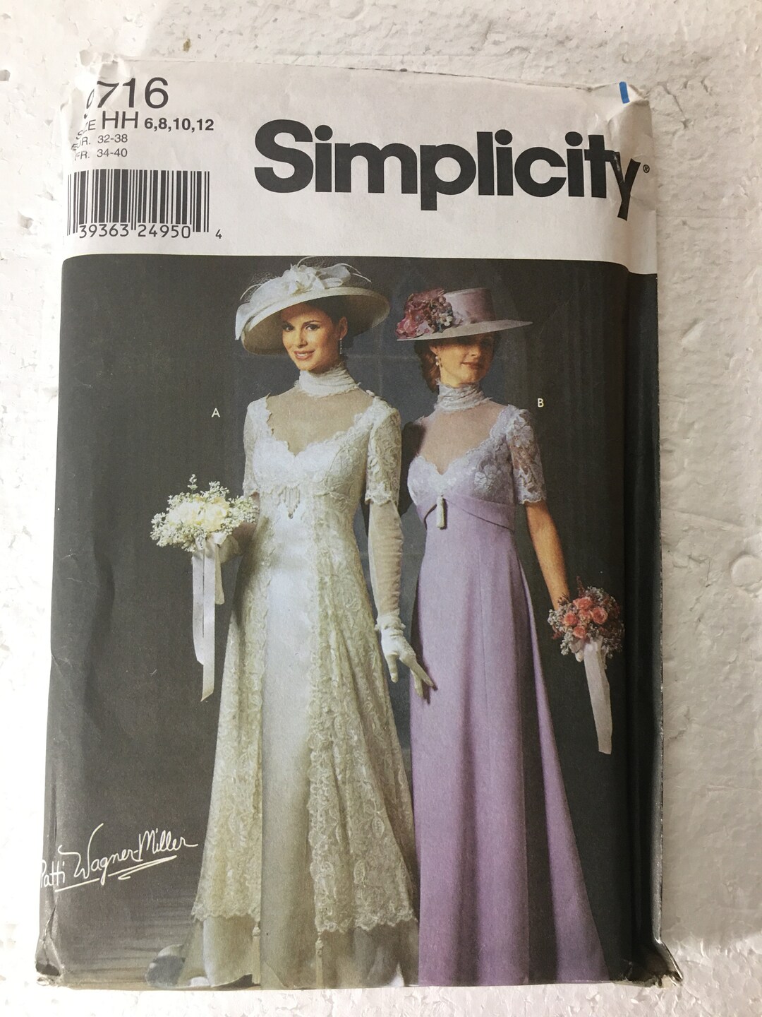 Simplicity 9716 Edwardian Titanic Costume Gown Dress Sewing Pattern ...