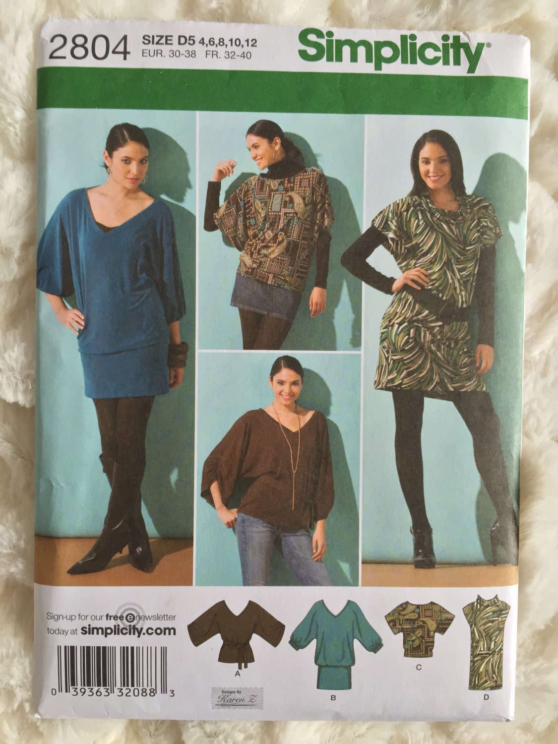 Simplicity Womens Knit Mini Dress With Belt Sewing Pattern - Etsy