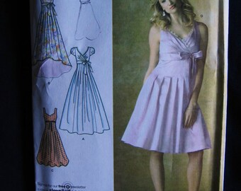 Dress Empire Waist Simplicity Pattern 3783 Uncut - Etsy