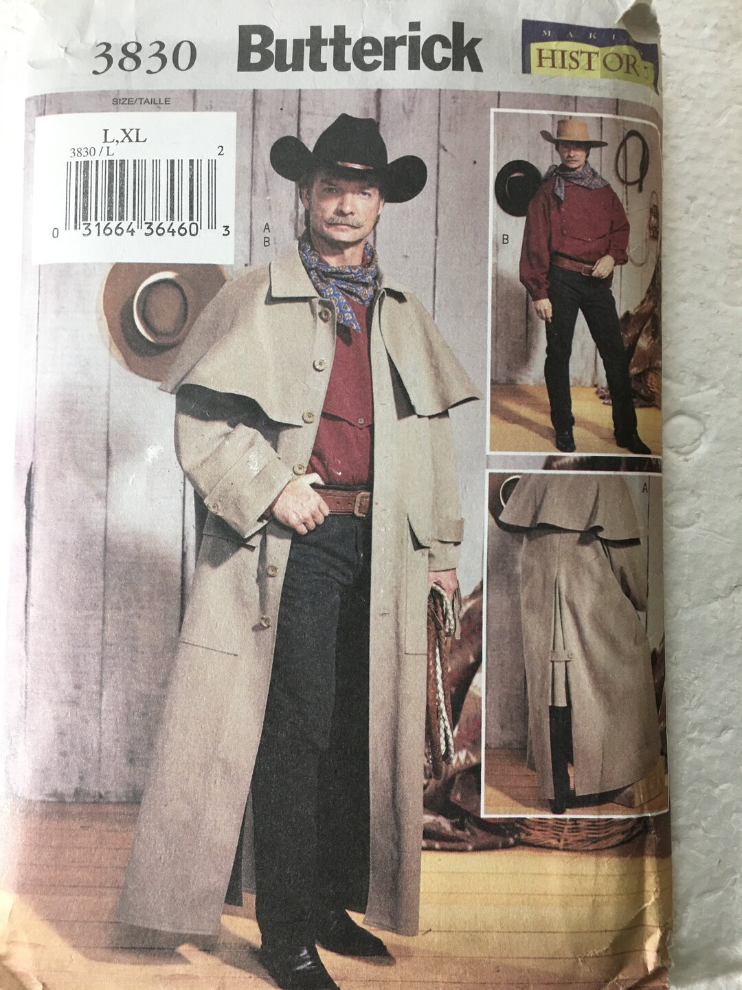 Men's Western Cowboy Duster Coat / Pullover Shirt With Button Front ...
