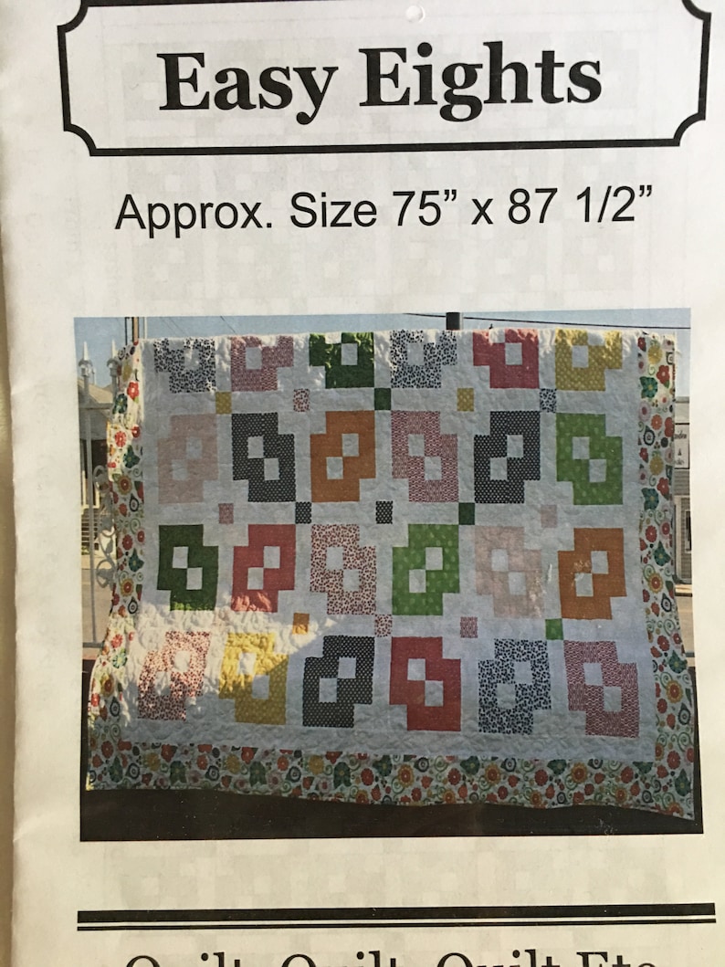 Easy Eights Quilt Pattern Sewing Quilting Fat Quarters UC FF - Etsy