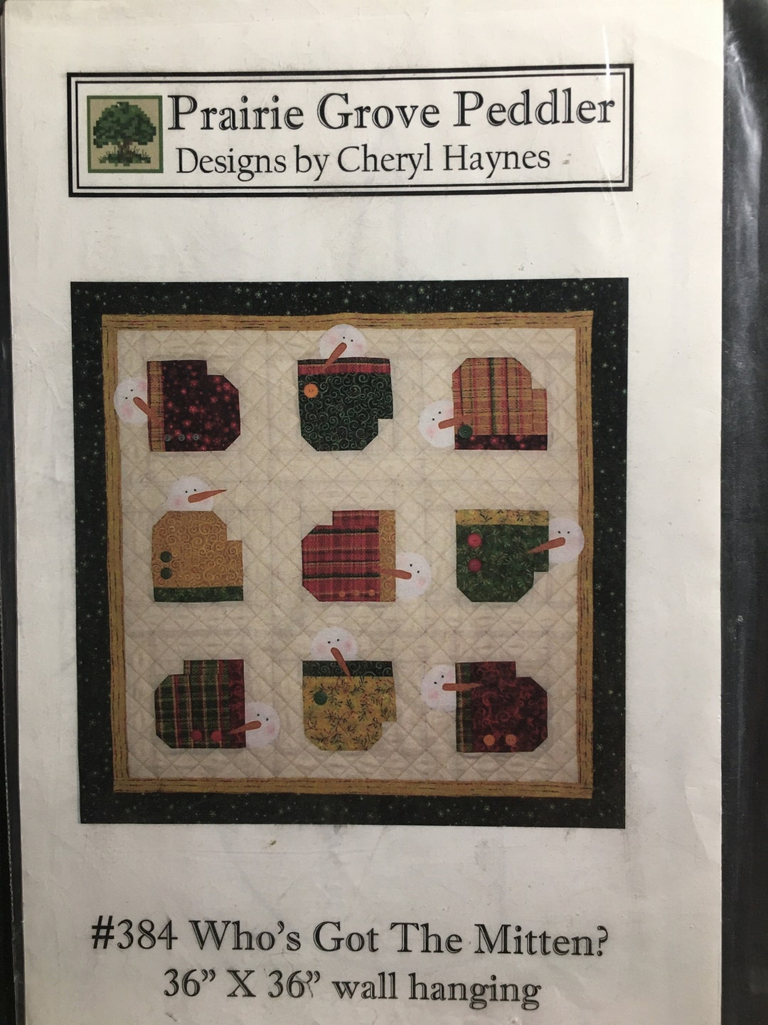 Who's Got the Mitten? Wall Quilt Pattern UC FF Uncut Quilting Christmas ...