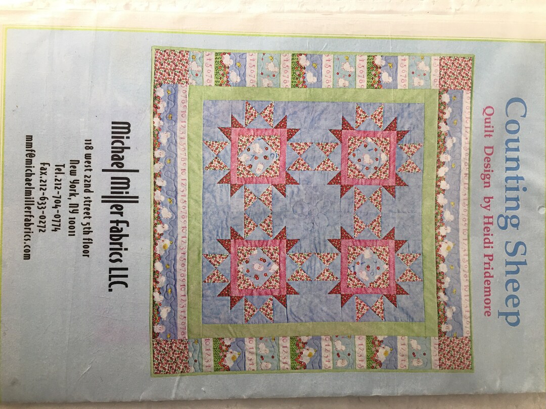 Counting Sheep Quilt Sewing Pattern Uncut UC Uncut Quilting Square 46 ...