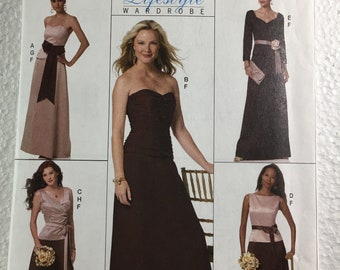 Butterick Misses Womens Formal Evening Dress Sewing Pattern - Etsy