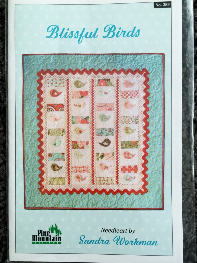 Bliss Birds Quilt Pattern by Sandra Workman UC FF Uncut - Etsy