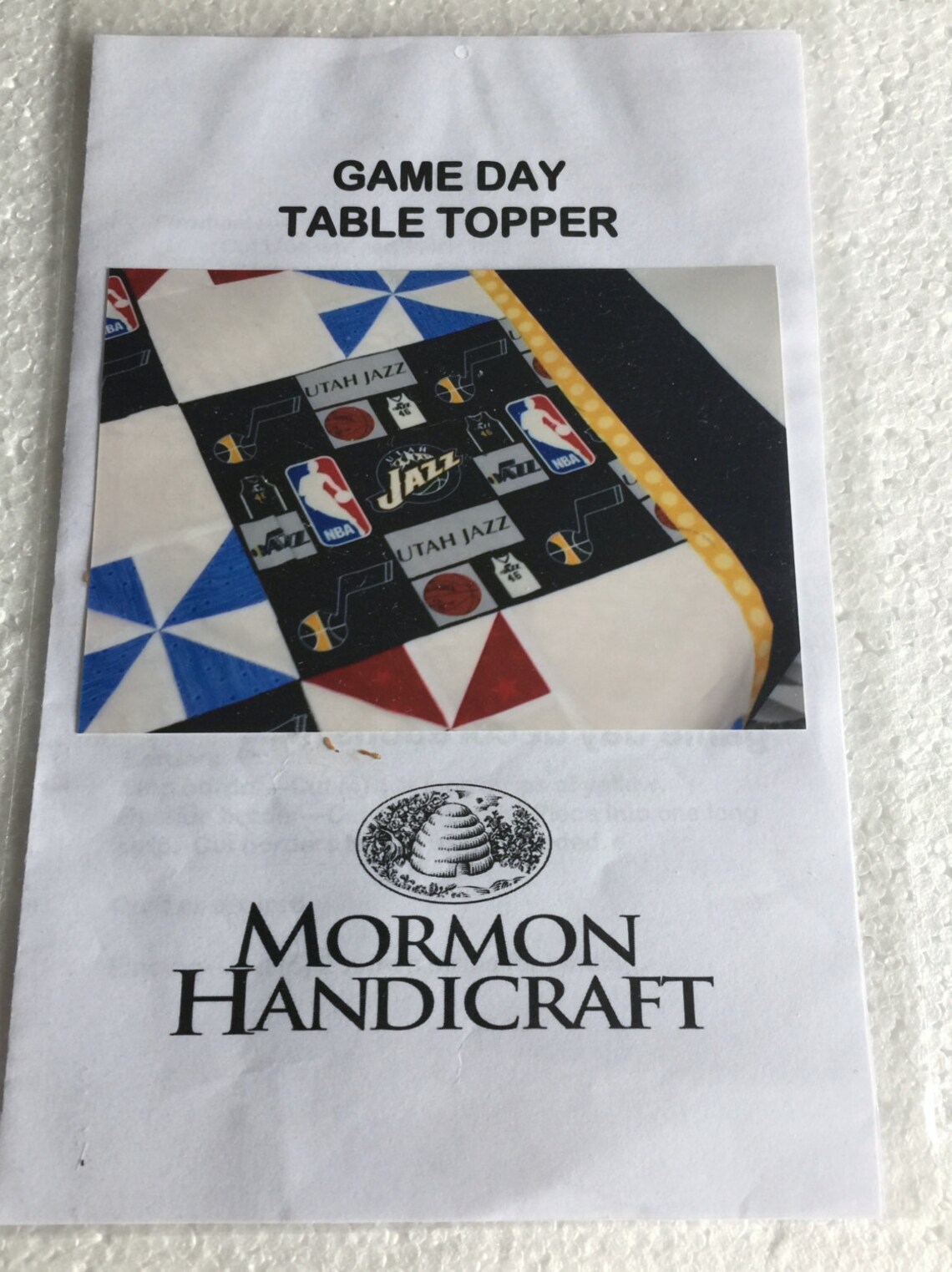 Game Day Table Runner Topper Quilt Sewing Pattern UC FF Uncut Quilting ...