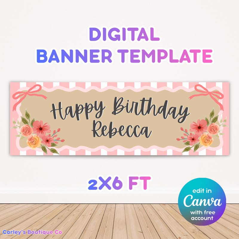 Custom Coquette Banner - Etsy