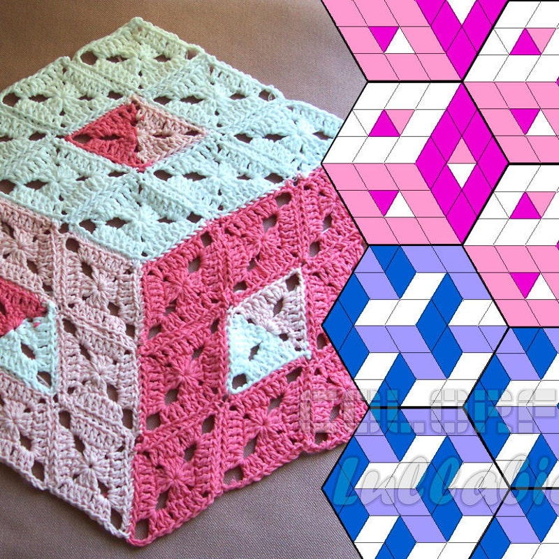 3d Crochet Blanket Pattern - Etsy