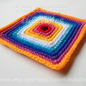 Crochet Chart Pattern - Sc, Hdc, Dc and Tr Solid Square Pattern. 4 ...