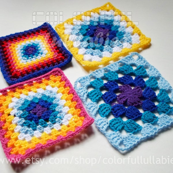 Granny Square Chart Pattern - Etsy