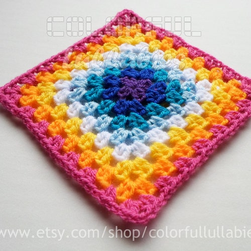 Half Double Crochet Solid Square Chart. Pattern No 2 of the - Etsy