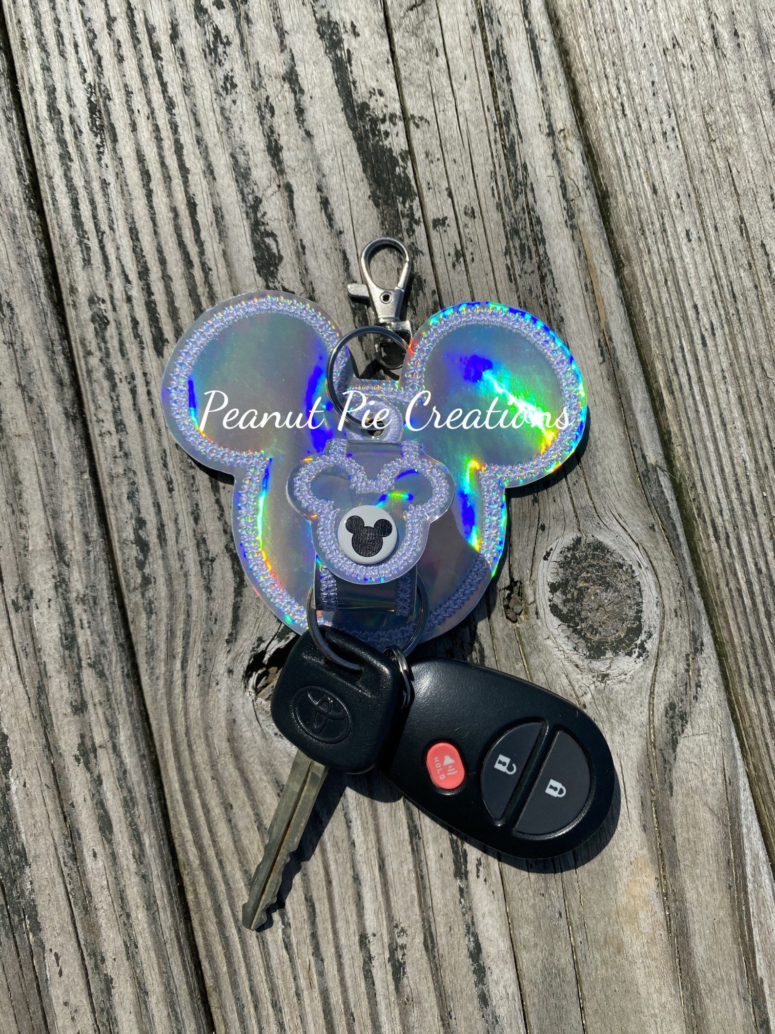 Holographic Mouse Ear Holder Mouse Head Ear Buddy Mask - Etsy