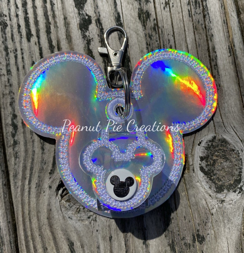 Holographic Mouse Ear Holder - Mouse Head - Ear Buddy - Mask Holder ...