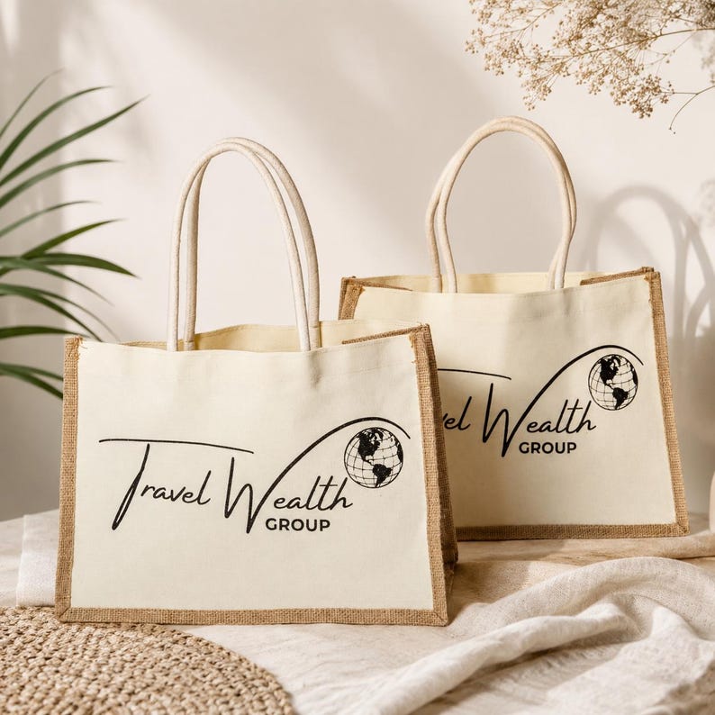 Custom Logo Tote Bags Bulk, Corporate Event Welcome Bags, Branded Tote ...