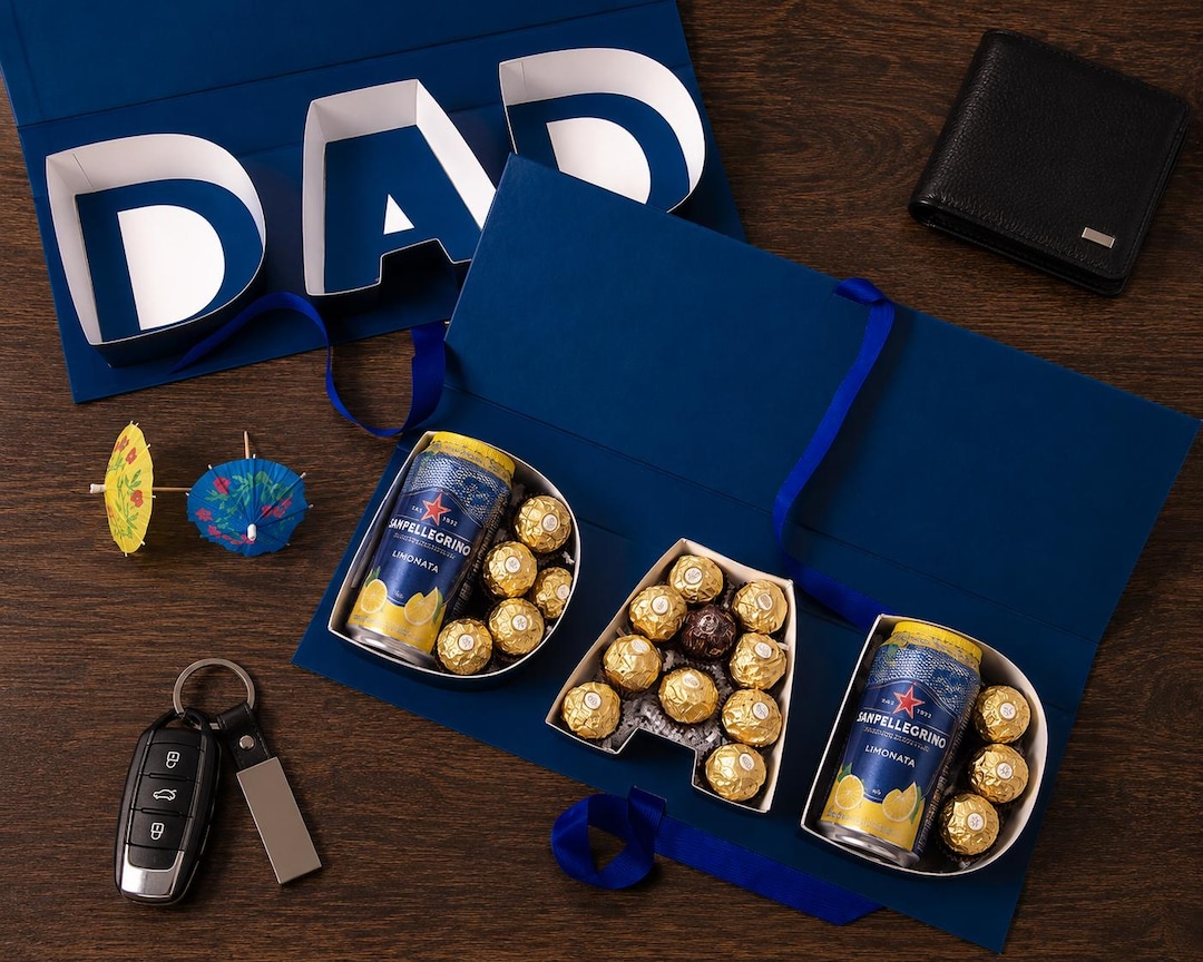 Father's Day Gift Box, Custom Gift Box, Gift for Daddy, Personalized ...