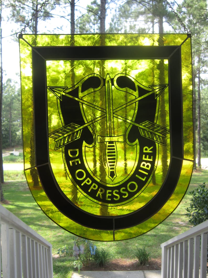 1st SPECIAL FORCES GROUP Stained Glass Crest - Etsy