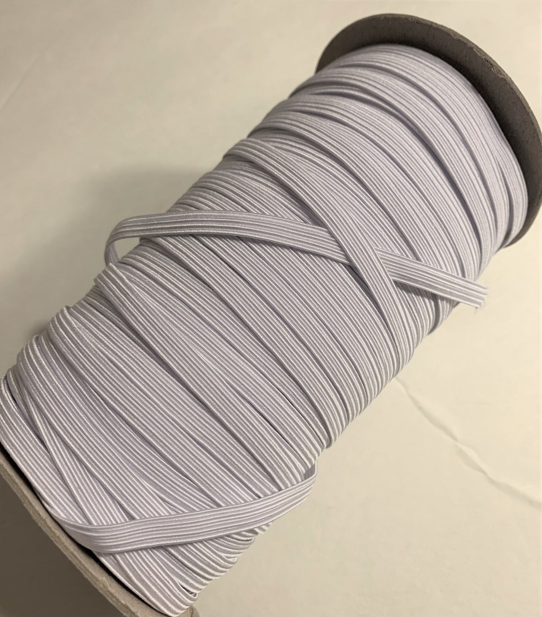 White Braided Elastic Band, 6mm, 5 Yards - Etsy