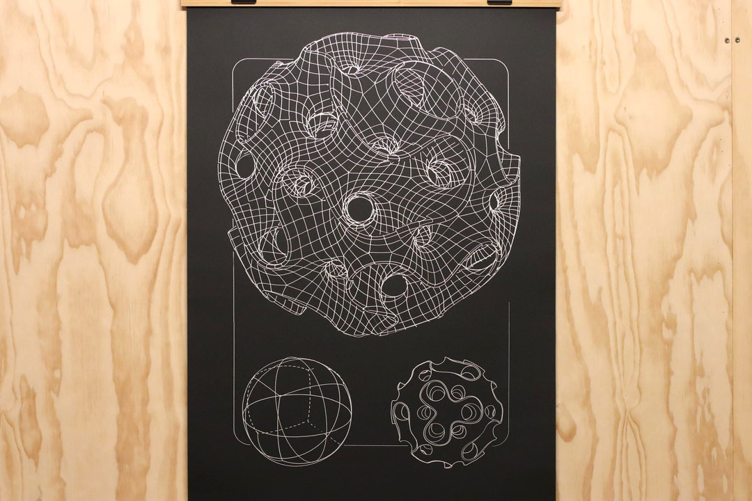 Gyroid Sphere Original Pen Plotter Art Creation by Neil Gibson ...