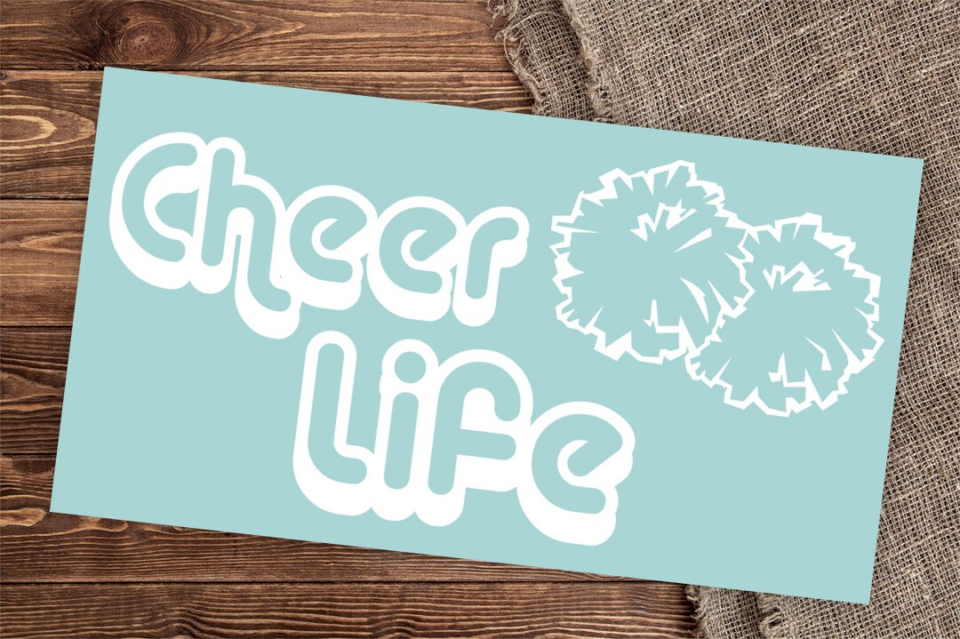 Car Decals cheer Life With Pom Poms Cheerleader - Etsy