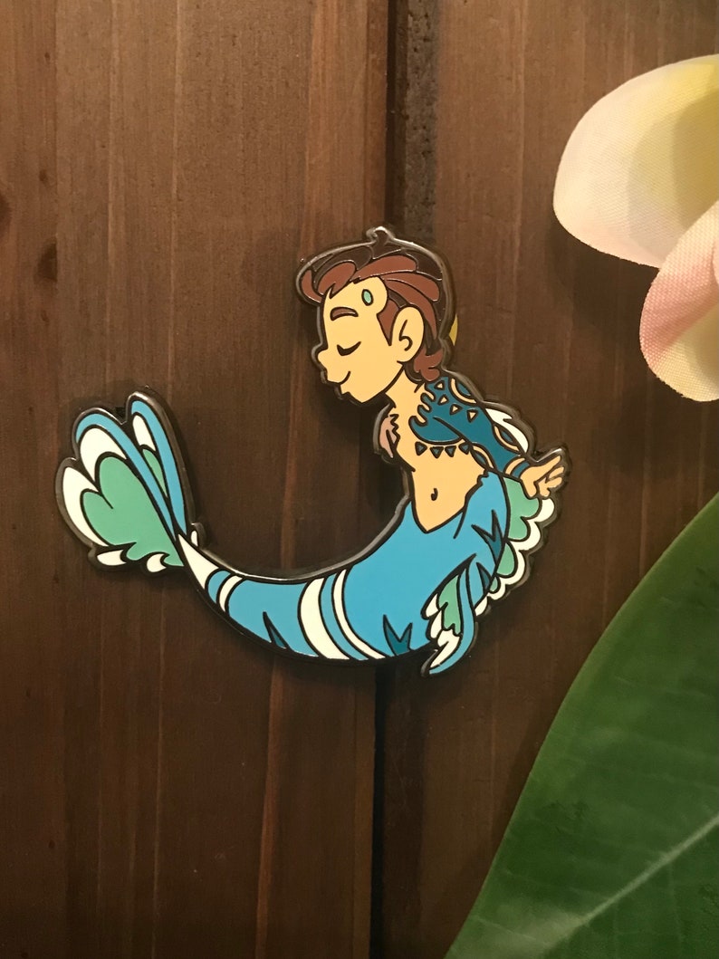 Flippin' Cute Mermaid AU 2in Enamel Pins - Etsy