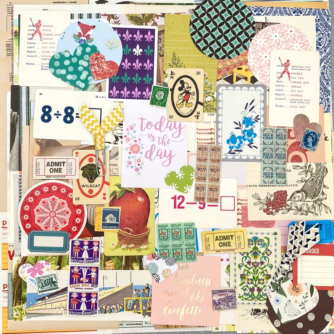 100pc. Junk Journal Ephemera Pack - Etsy