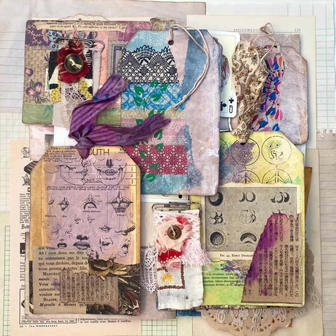 60pc. Whimsical Curated Art Finds Ephemera Pack - Etsy