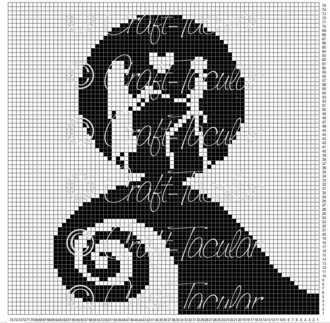 Jack Skellington & Sally Crochet (C2C) Perler Bead Pattern | NBC ...