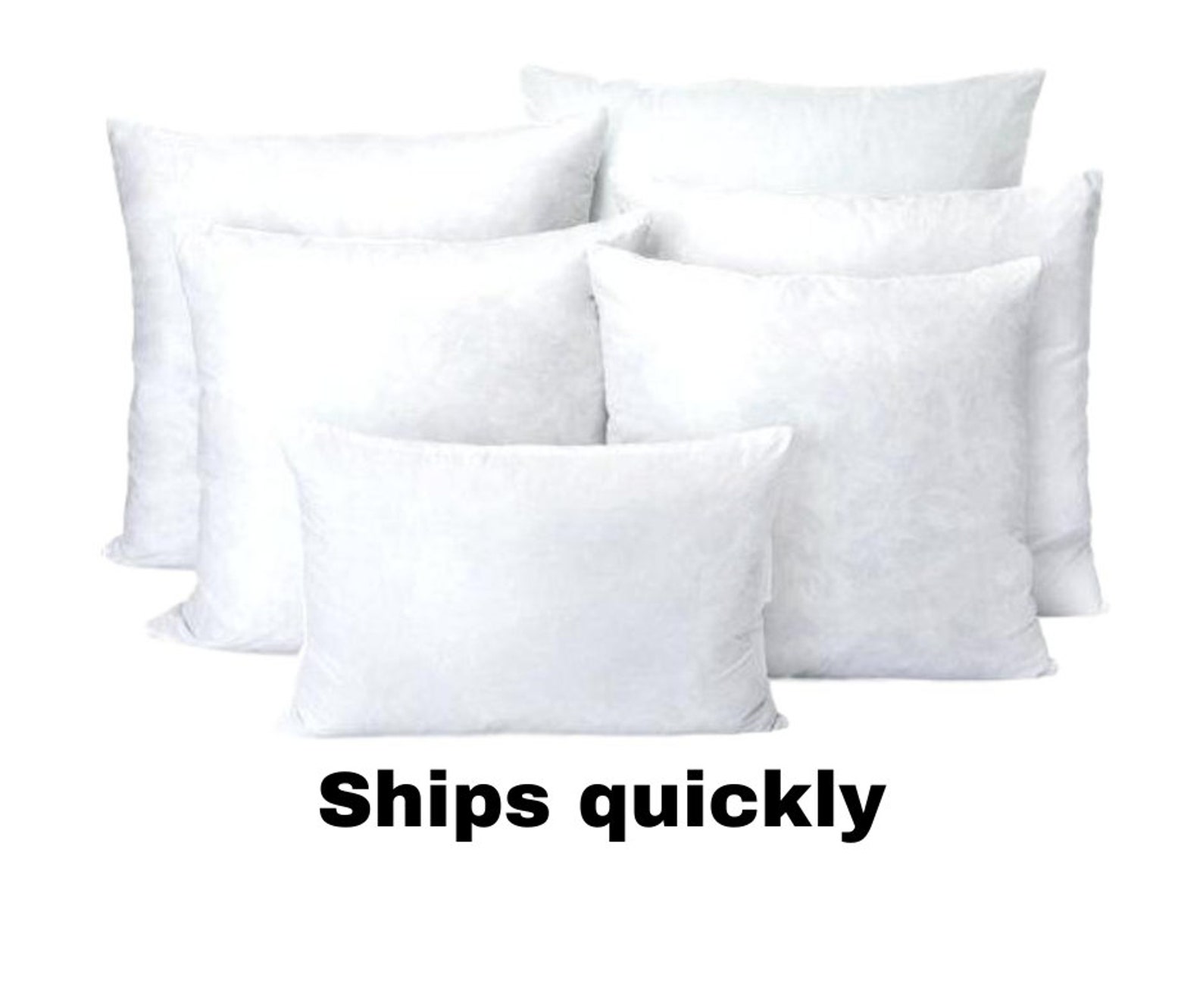 Down Alternative Pillow Inserts, ALL SIZES, Hypoallergenic Pillow, Throw Pillow Insert ...