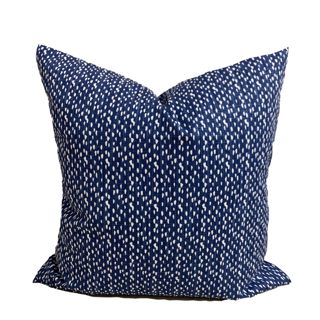 Blue Pillow COVER, Indigo Blue Throw Pillow Covers, Blue Euro Shams ...