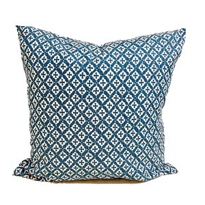 Blue Pillow COVERS. Blue Throw Pillow Covers, Block Print Pillow Covers ...