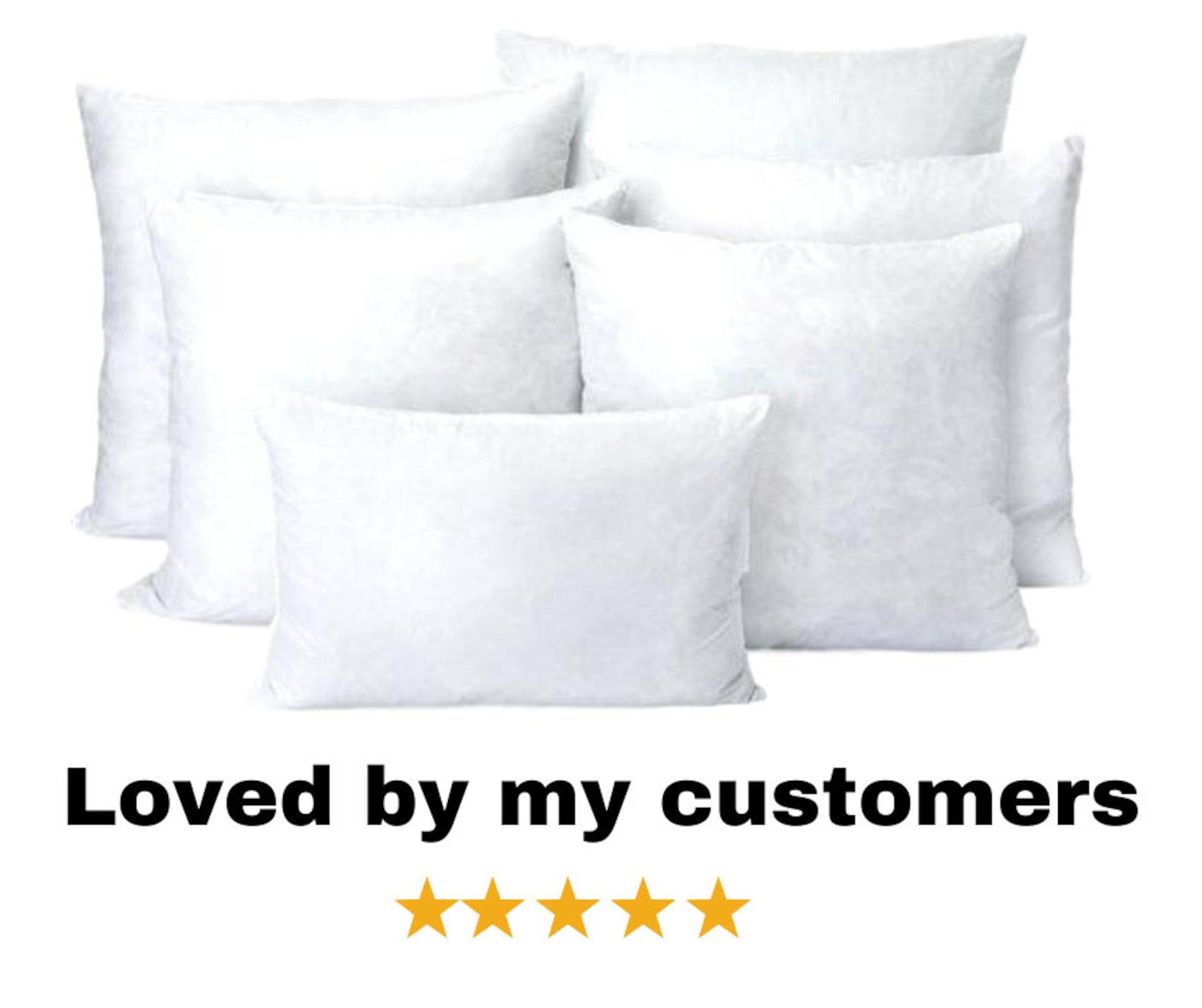 Down Alternative Pillow Inserts, ALL SIZES, Hypoallergenic Pillow ...
