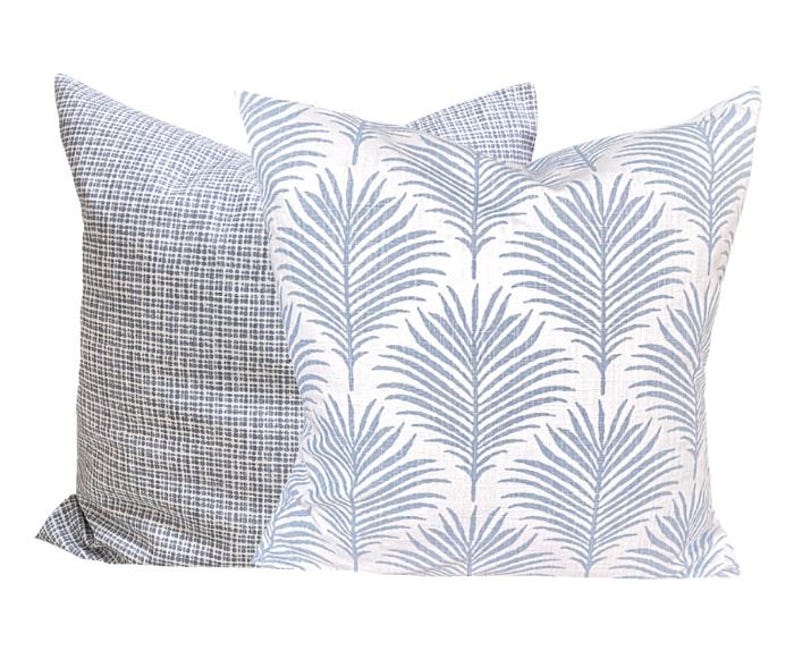 Nautical Blue Pillow COVERS. Blue Throw Pillow Covers, Block Print ...