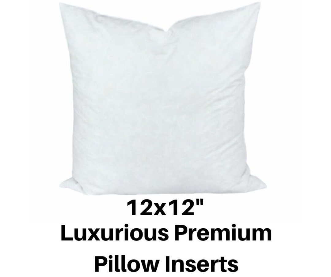 12x12 Pillow Insert, 12x12 Pillow Forms, 12x12 Hypoallergenic Pillow ...