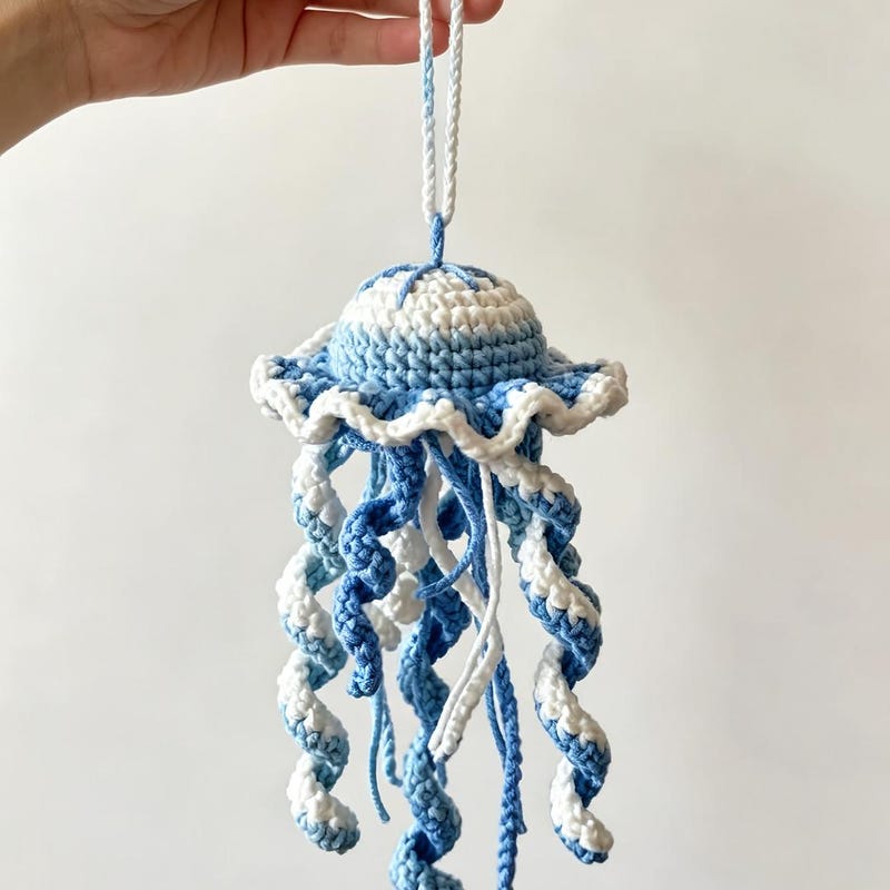 Mini Jellyfish Pendant - Etsy