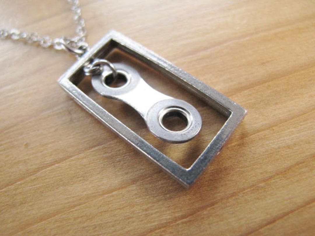 Bike Chain Pendant Necklace, Biker Jewelry, Recycled Jewelry, Upcycled ...